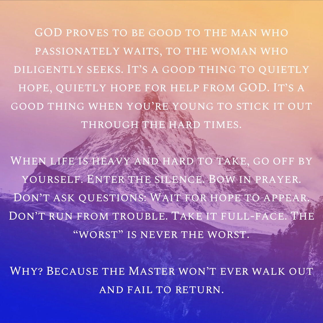 Resolute in waiting – RESOLUTE WOMAN